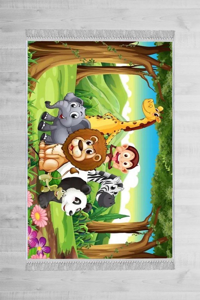 Dětský koberec Animals 80x120 cm vícebarevný