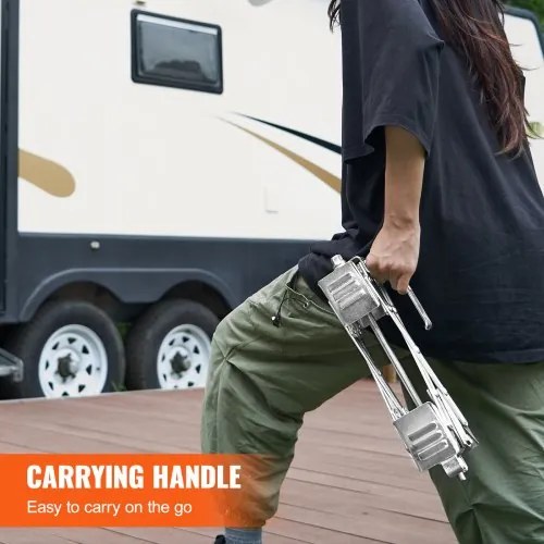 Stabilizátor kola Camper, zakládací klín RV ve tvaru X, vhodný pro 3,8–25,4 cm