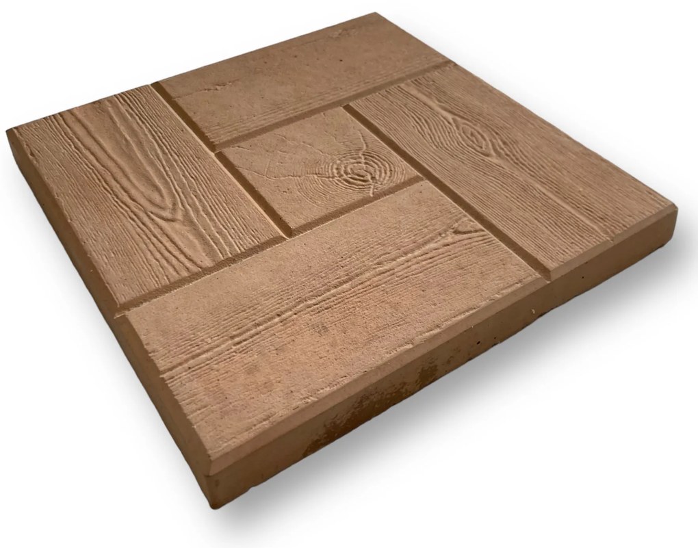 Báča Beton Plošná dlažba chodníková protiskluzová - Prkna (30 x 30 x 3 cm) Barva: Světle hnědá, Objednávám: Metry čtvereční