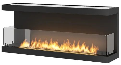 InFire - Vestavěný BIO krb 120x50 cm 5kW černá