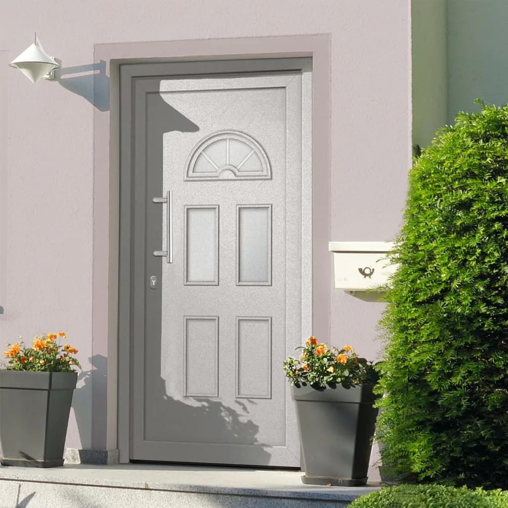 279252 vidaXL Vchodové dveře bílé 110 x 210 cm