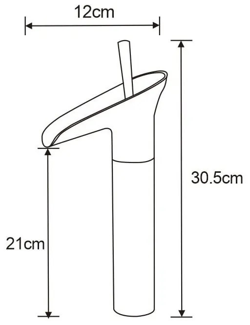 Mexen Orion, vysoká umyvadlová baterie, chromová, 745510-00