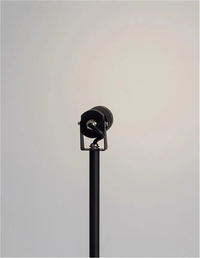 NV 9271433 Venkovní sloupkové svítidlo FEND černý hliník a sklo LED 5W 3000K 100-240V 21st. IP65 - NOVA LUCE