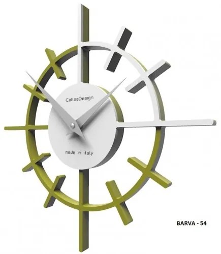 Designové hodiny 10-018 calleadesign crosshair 29cm (více barevných verzí) barva zelená oliva-54