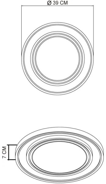 Globo 48136-24 - LED Stropní svítidlo LOGAN LED/24W/230V 3000K pr. 39 cm