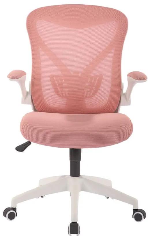 Dalenor Kancelářská židle Jolly White, růžová