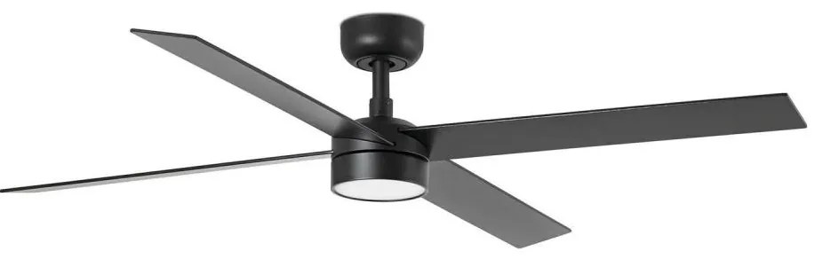 FARO Barcelona FARO 34356-1TW - LED Stm. str. vent. RUDDER L LED/20W/230V černá pr. 132 cm + DO 34356-1TW