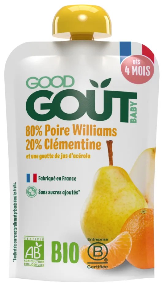 Good Gout BIO Hruška s klementinkou (120 g)