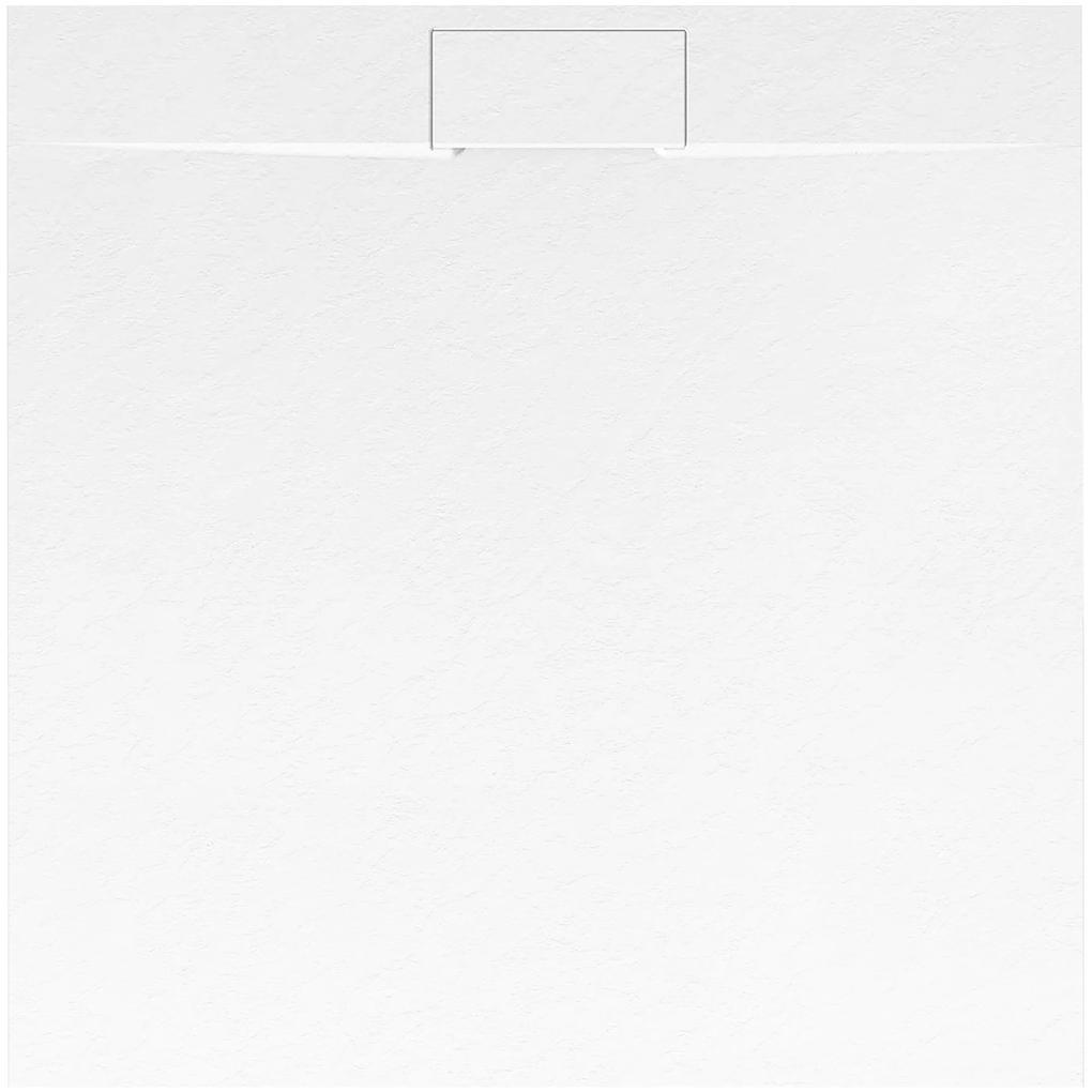 Rea Bazalt Long, SMC čtvercová sprchová vanička 90x90 cm, bílá, REA-K3303