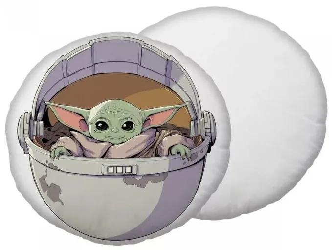 Tvarovaný polštářek Baby Yoda Star Wars 40 cm