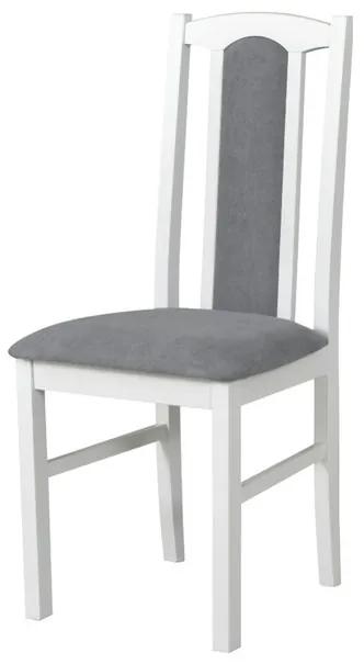 Sconto Jídelní židle BOLS 7 šedá/bílá