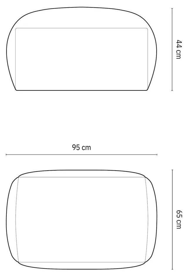 Béžová žinylková podnožka 95 cm Martina- II. jakost – Micadoni