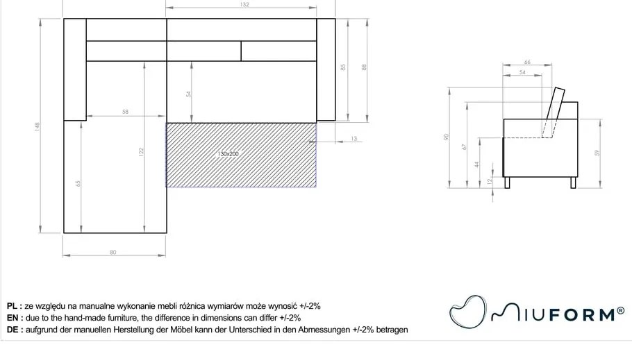 Růžová sametová rozkládací rohová pohovka Miuform Stylish Stan, levý roh