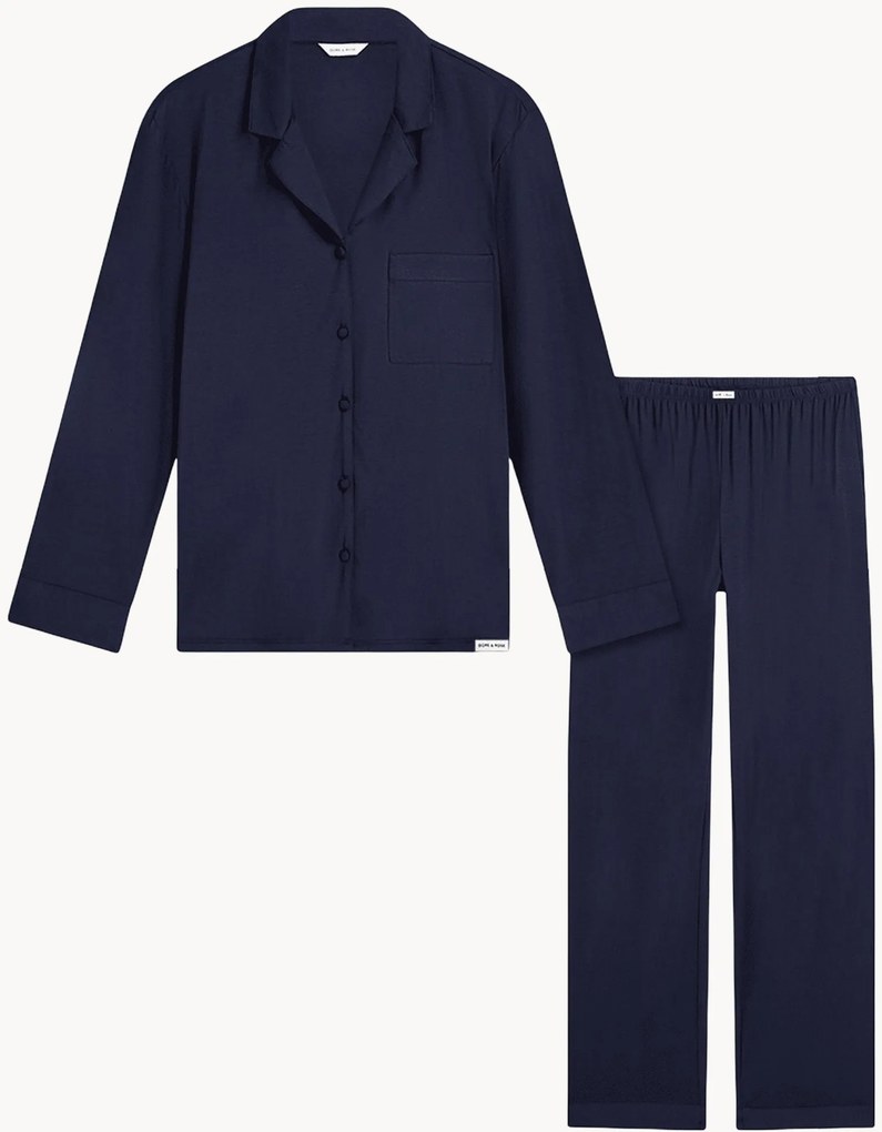 Sada nočního prádla z modalu Dark Blue, 2 díly
