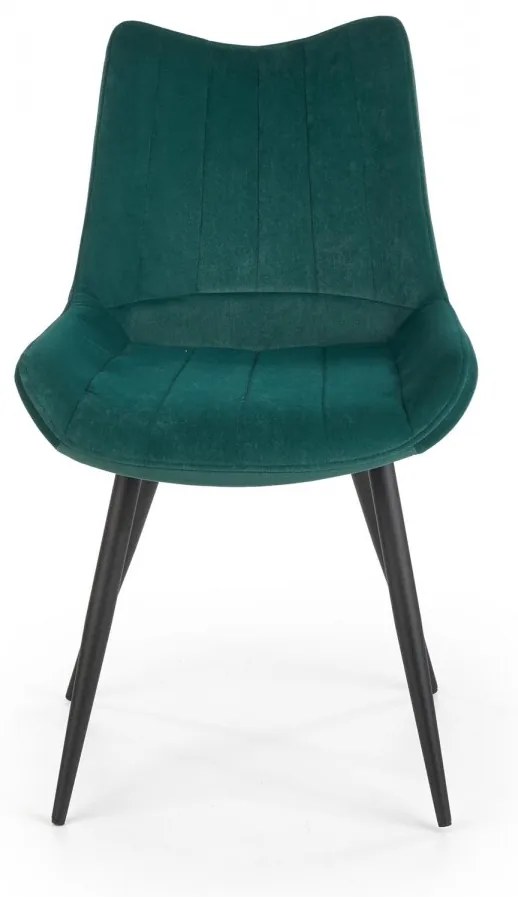 Designová židle Minna tmavě zelená