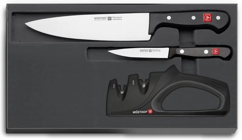 Wüsthof Gourmet sada nožů a brousku 2 ks