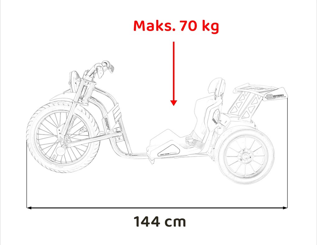 Ramiz Dětská motorka Drift Bike 21 růžová