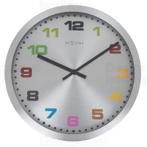 NeXtime 2907kl Mercure color 45cm nástěnné hodiny