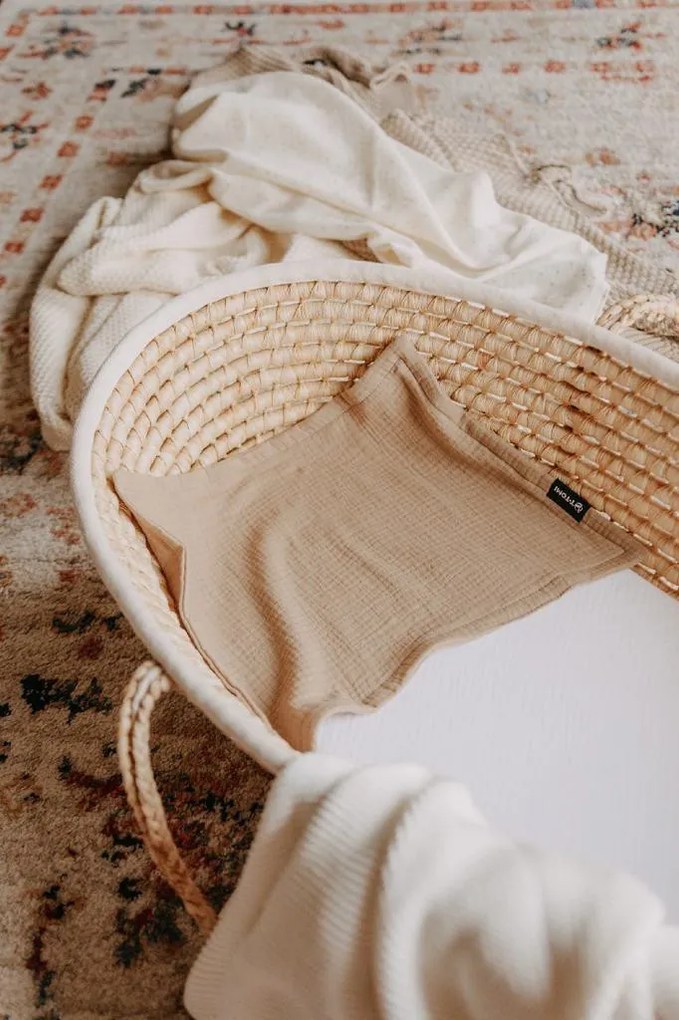 T-tomi Bio mušelínová plena pod hlavičku Beige