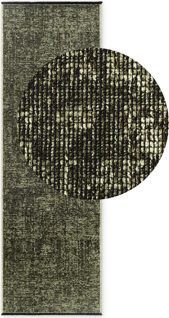 ELLE Decoration, Běhoun Brilliance Prisma 106313 Green z kolekce Elle, 80x250, zelená, ložnice