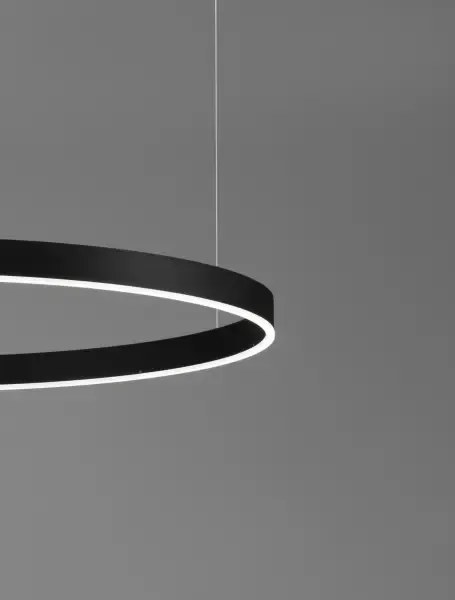 LED lustr Motif 150 černé stmívatelné