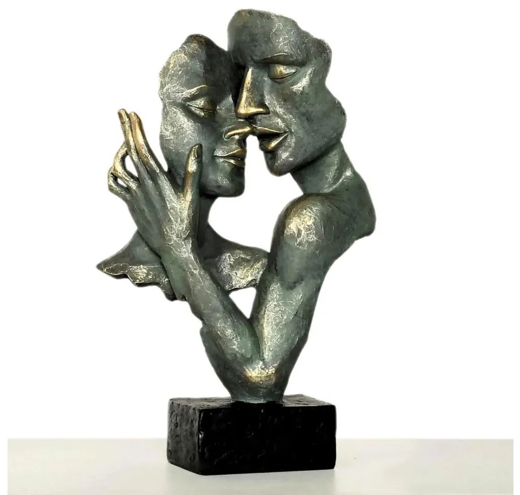 Estilo Home Stolní dekorace 31,5x9,5x19 cm pryskyřice/patina 5905623250120