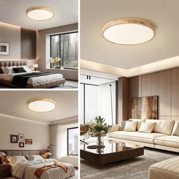 Brilagi - LED Stmív. svítidlo WOODLINE LED/72W/230V 3000-6000K dub pr. 60 cm +DO