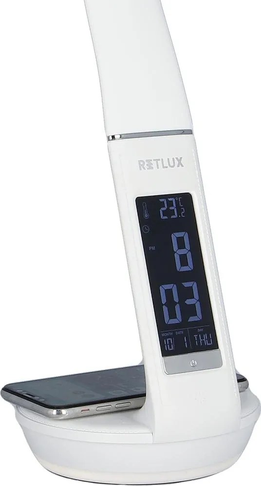 Retlux RTL 203 stmívatelná - LED lampa bílá Qi 6W