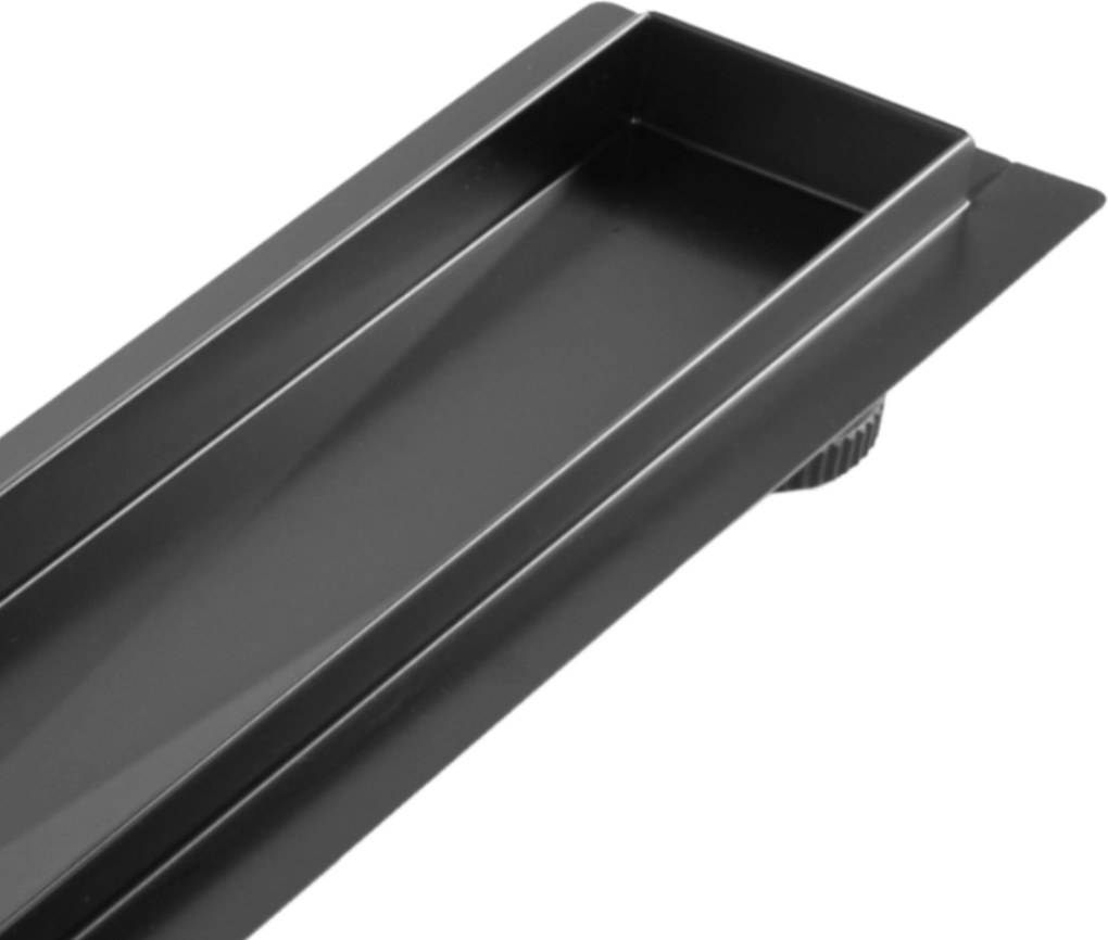 Rea Neox Pro Black, odtokový sprchový žlab 80 cm, černá matná, REA-G7803