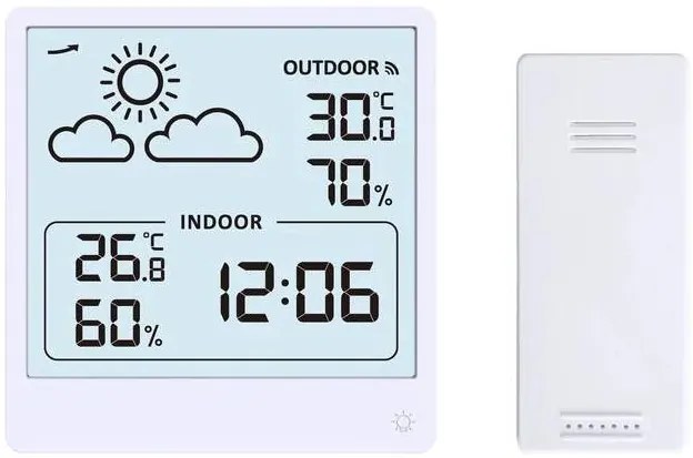 JVD Digitální bílý budík do sítě JVD SB3347.1