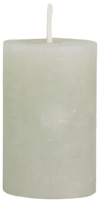 Zelená široká svíčka Macon Rustic verte - Ø 5*8cm