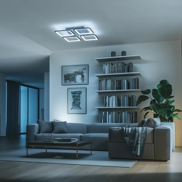 Brilagi - LED Stmívatelný přisazený lustr SQUARED LED/85W/230V 3000-6500K + DO