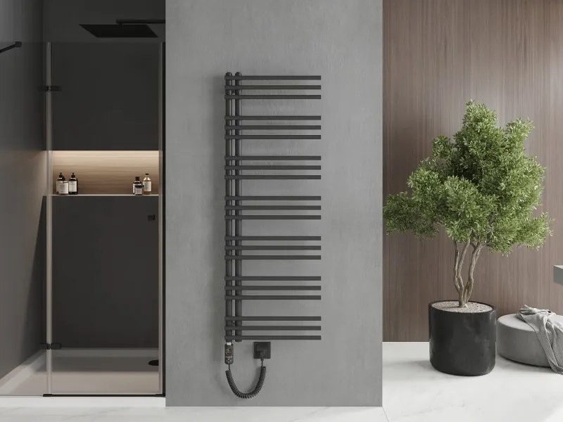 Mexen Neptun, elektrické topné těleso 1400 x 500 mm, 600 W, antracitová, W101-1400-500-2600-66