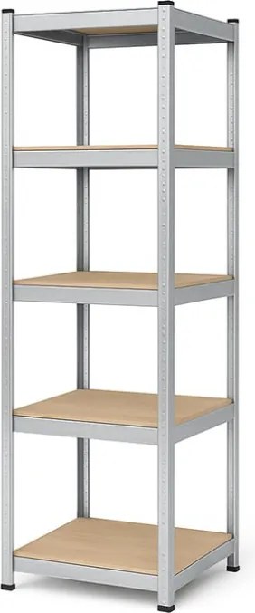 Regál 180x40x40 cm zinkovaný 5-policový, nosnost 875 kg - 2ks