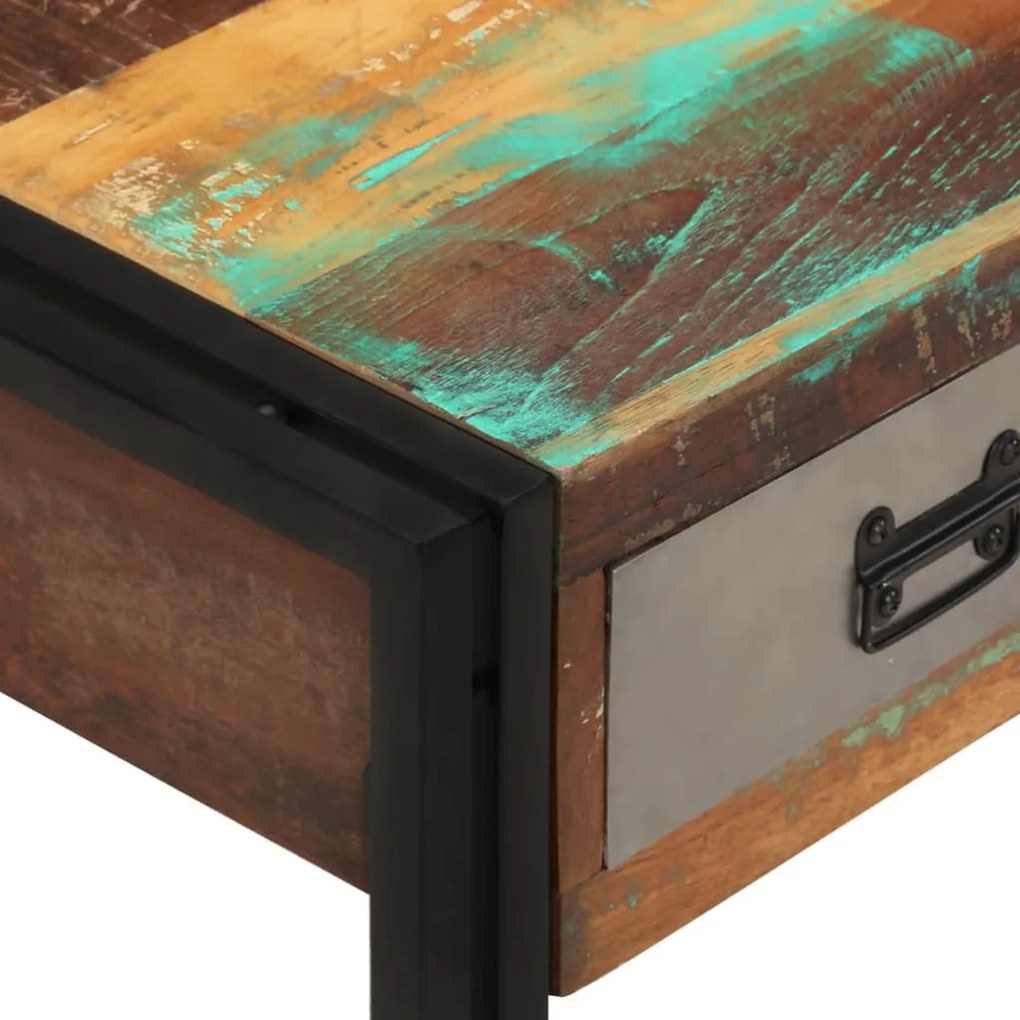 Konferenční stolek se 3 zásuvkami recyklované dřevo 100x50x35cm 244941