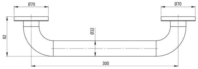 Deante Wall-mounted grab bar