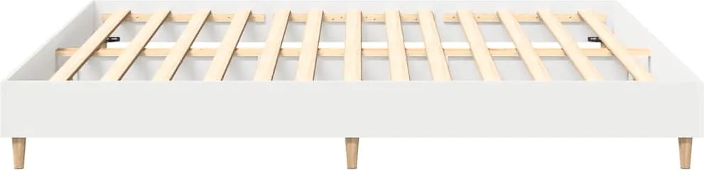 Rám postele bez matrace bílý 200x200 cm Dřevěné konstrukce 3328699