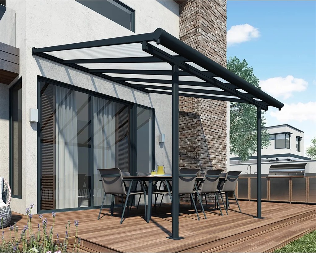 Palram - Canopia Sierra 3000 antracit 3 x 3 - hliníková (montovaná) pergola