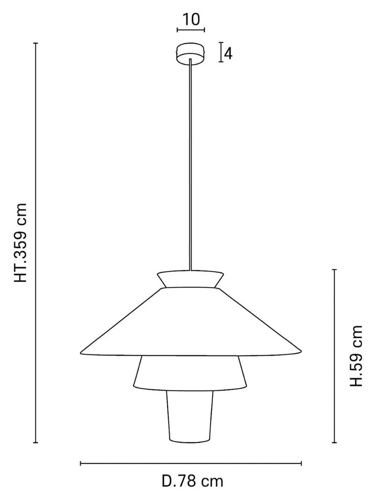 MARKET SET Závěsné svítidlo Ruche, Ø 78 cm, okrová barva