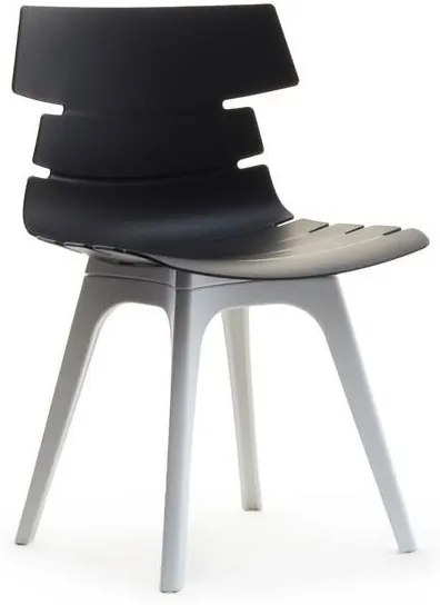 design4life Jídelní židle NORA černá-bílá