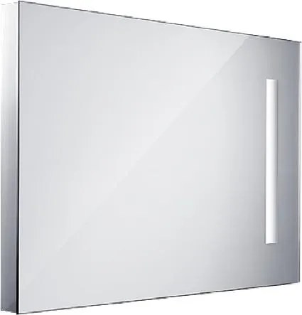Nimco Zrcadla - Koupelnové podsvícené LED zrcadlo série 1000, 500 x 700 mm, hranaté, aluminium ZP 1001