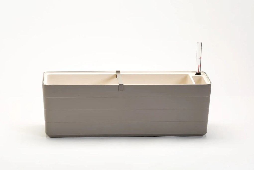 Samozavlažovací truhlík Berberis taupe/slonová kost 60 cm