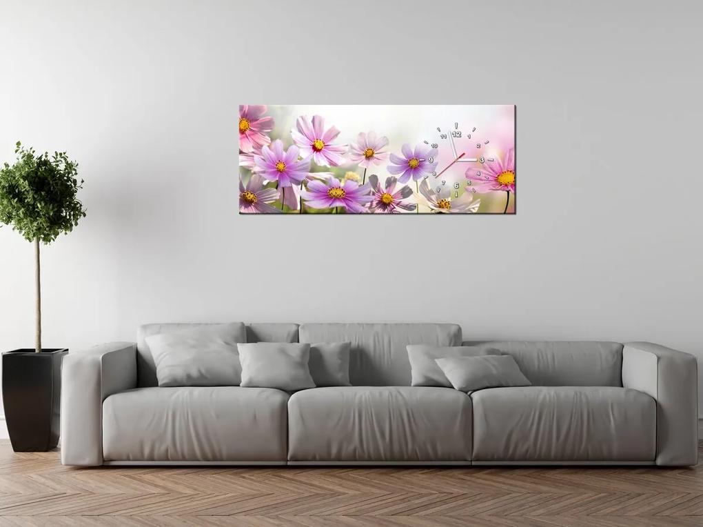 Gario Obraz s hodinami Jemné květy Rozměry: 60 x 40 cm