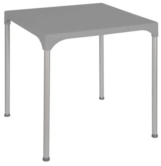 ROJAPLAST Zahradní stůl - PRIME, 70x70 cm, plastový/hliníkový Barva: šedá