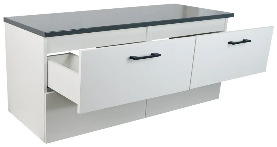 Comodo Koupelnová skříňka pod deskové umyvadlo Agria NEW W 120-HD - bílá/antracit