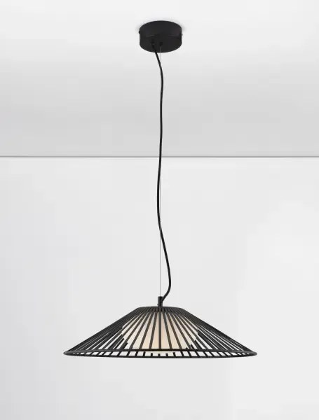 LED černá designová svítilna Brume