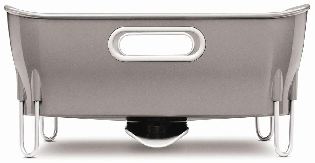 Odkapávač na nádobí Simplehuman – Compact, šedý plast