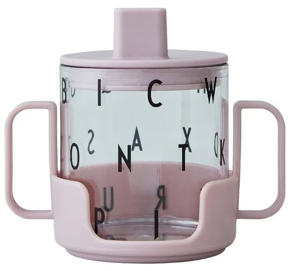 Levandulově fialový dětský hrnek Design Letters Grow With Your Cup