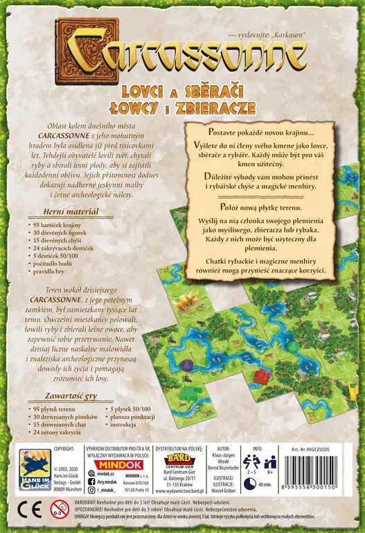 MINDOK HRA Carcassonne Lovci a sběrači *SPOLEČENSKÉ HRY* mn015