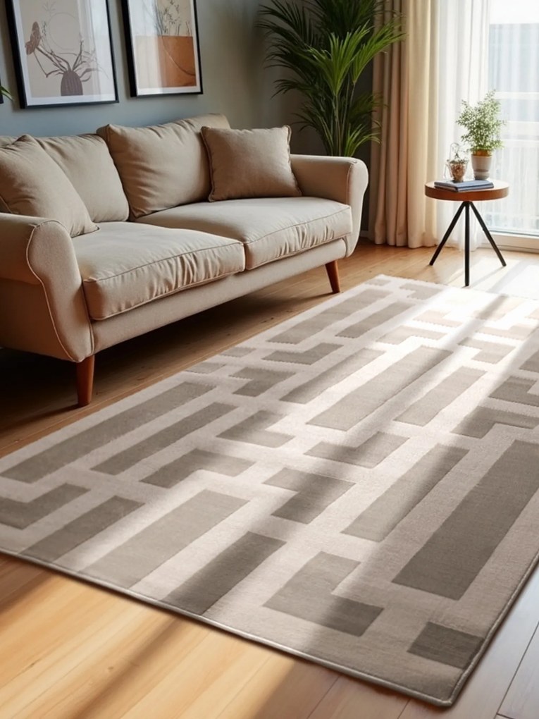 ELLE Decoration, Kusový koberec Perles 106188 Cream z kolekce Elle, 160x235, béžová, ložnice